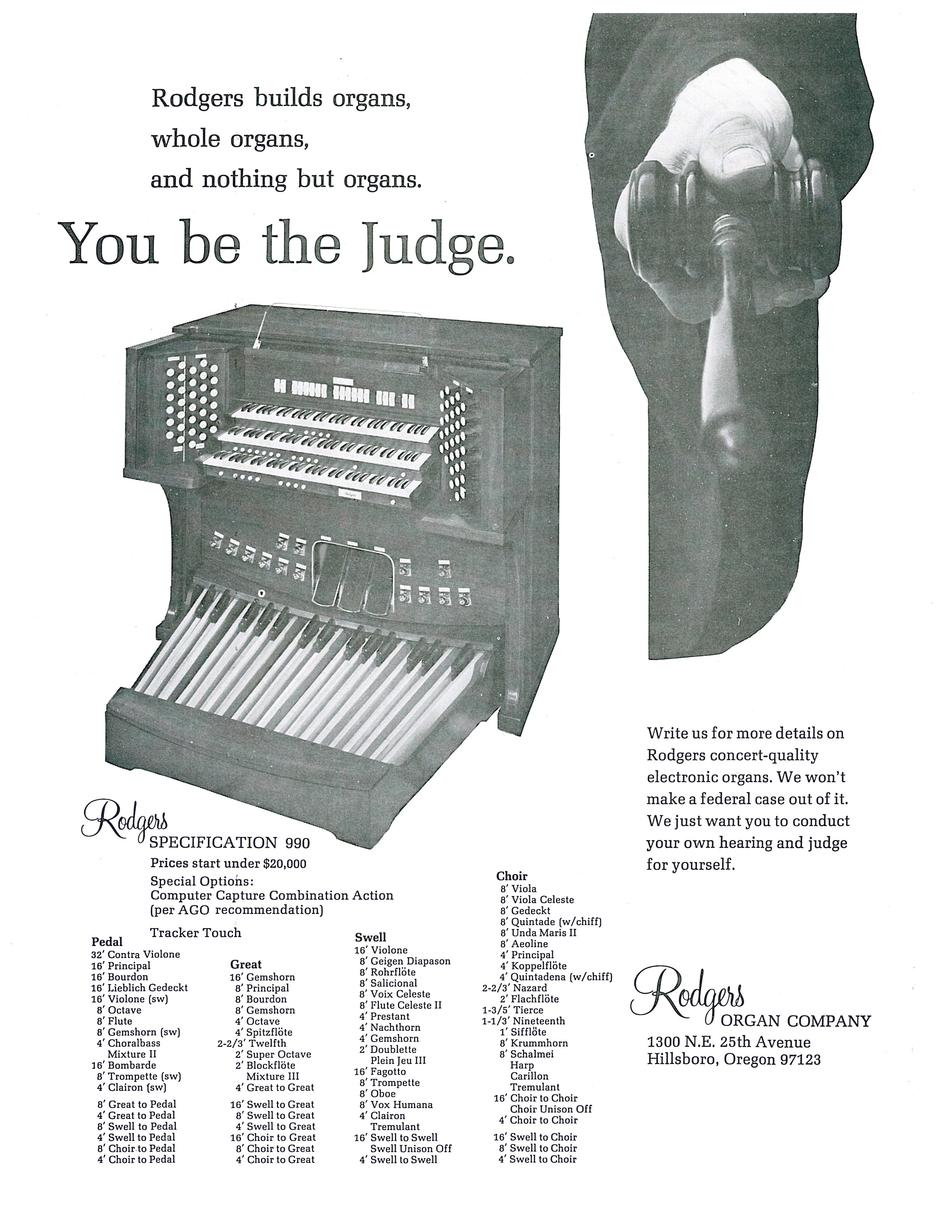 Historic Rodgers Ads - Rodgers